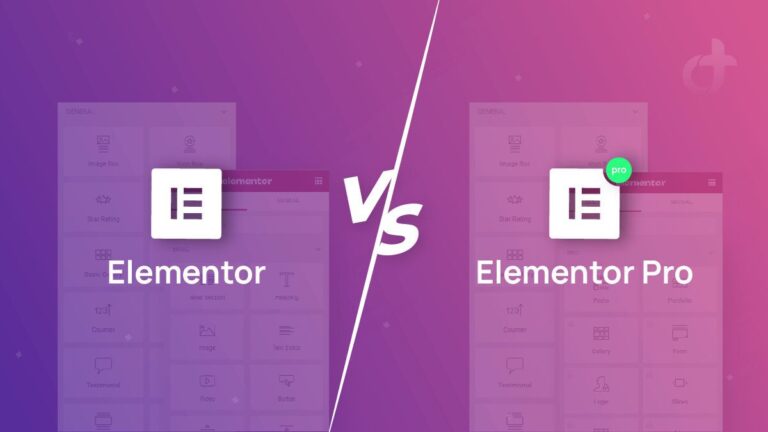 The key differences between Elementor and Elementor Pro | WebPower