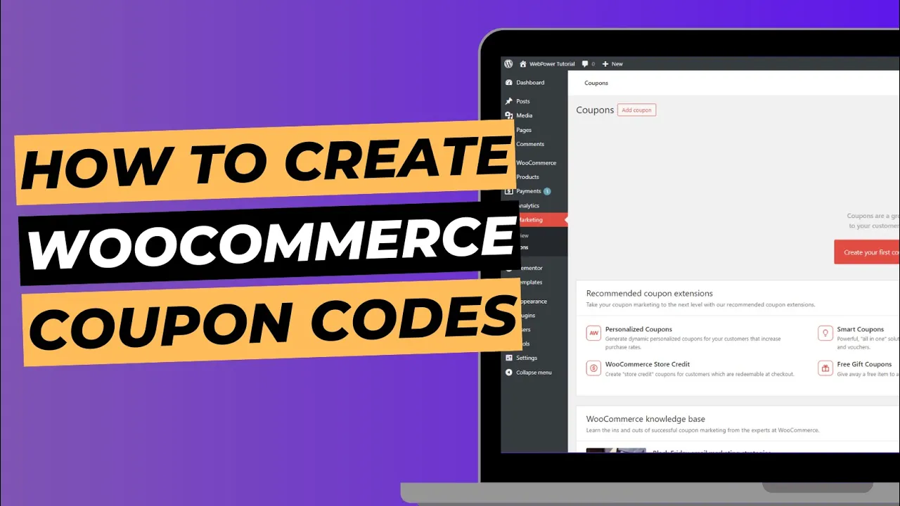 How To Create Coupon Codes In WooCommerce | WebPower